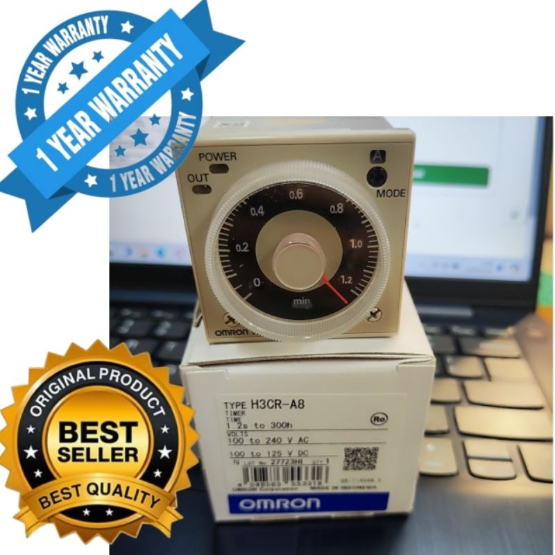 Jual TIMER OMRON H3CR-A8 220Vac + Socket PF-08 ORIGINAL OMRON | Shopee ...