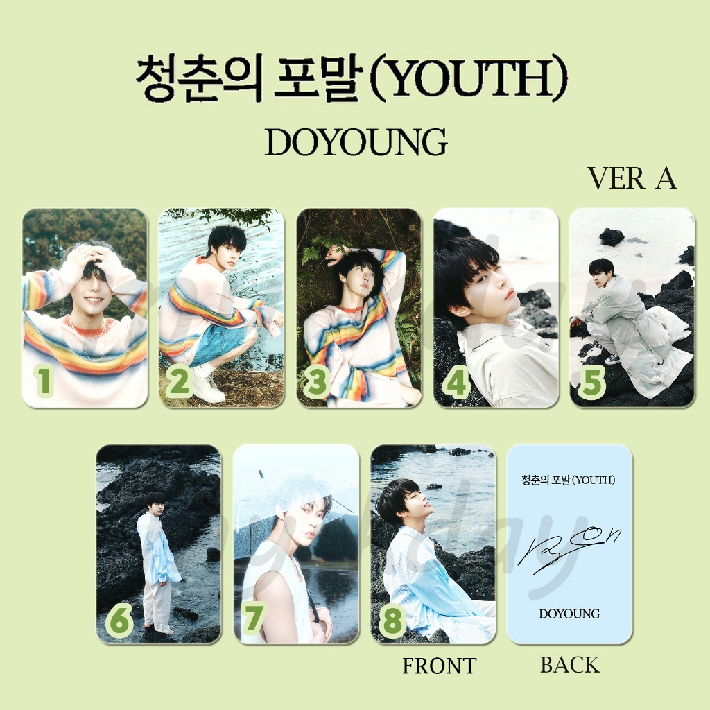 Jual PC-1618, Unofficial Photocard Doyoung Youth 2 sisi | Shopee Indonesia
