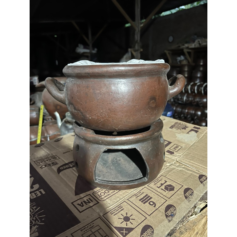 Jual PANCI 22CM SET ANGLO SAJI GERABAH TANAH LIAT BAYAT | Shopee Indonesia