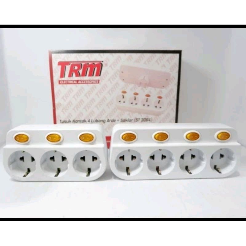 Jual Over Steker Stop Kontak Arde 3 Lubang 3 Switch TRM ST-3038 3L 3S | Shopee Indonesia