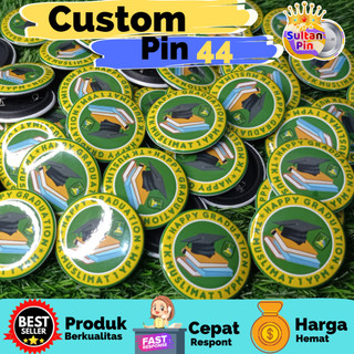 Jual Cetak Pin Peniti 44 Custom / Pin 44mm / PIN PENITI / PIN BROS ...