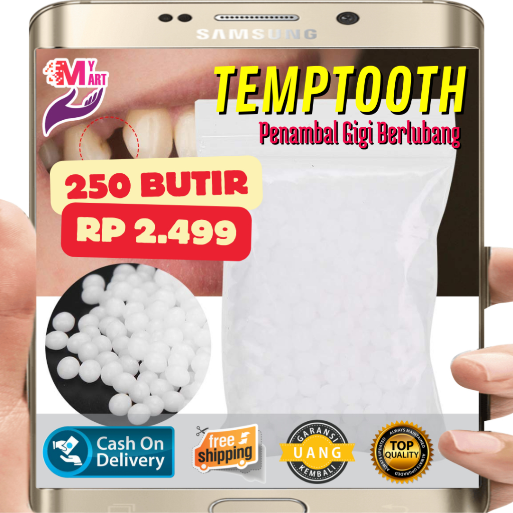 Jual Temptooth Penambal Gigi Palsu Gigi Berlubang Gigi Rusak Ompong ...
