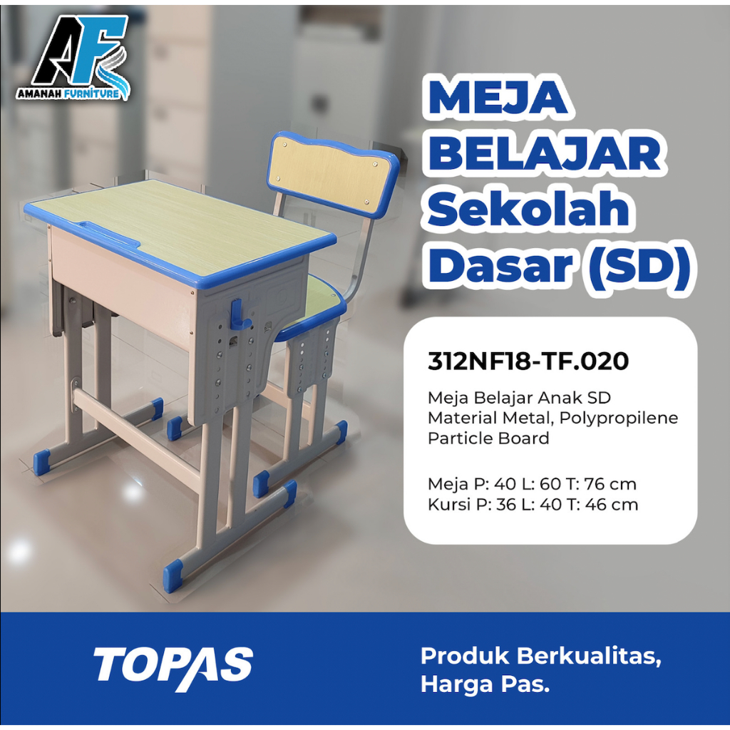 Jual Meja Kursi Belajar Siswa Murid Sekolah Sekolah Dasar SD / SMP ...