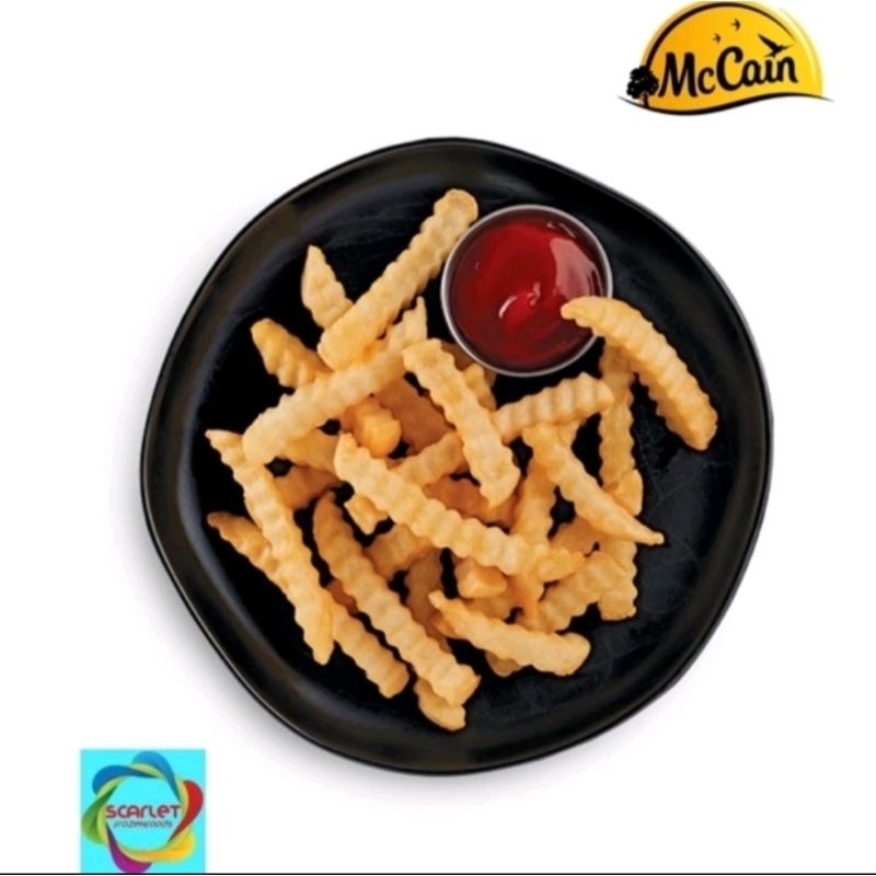 Jual McCain Kentang Goreng Beku Crinkle Cut Caterpack French Fries 2.5kg | Shopee Indonesia
