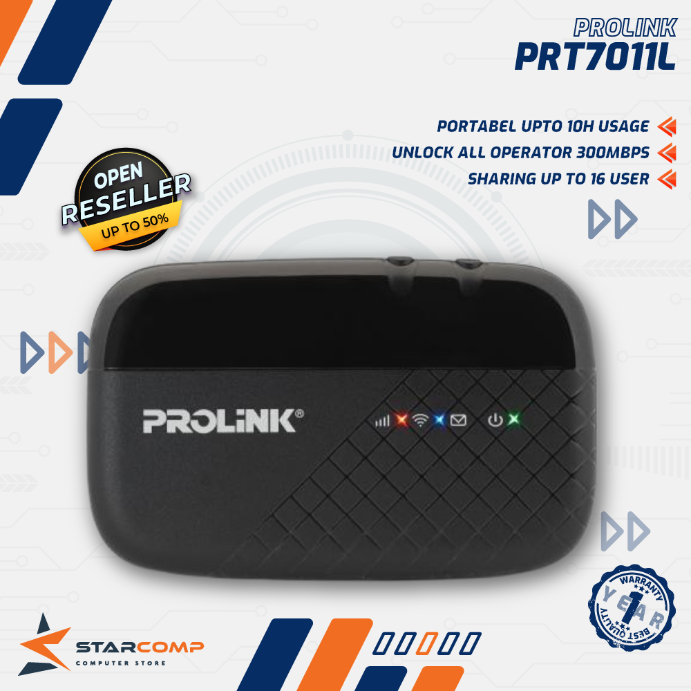Jual Prolink 4G PRT7011L Mobile WiFi Hotspot 4G LTE N300 Modem Wireless ...