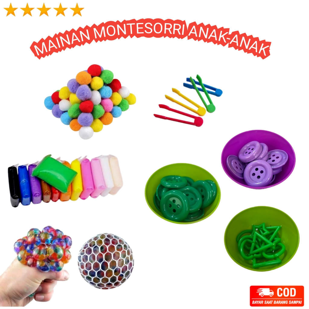 Jual Mainan Montesorri / Merangsang Motorik Halus Dan Kasar Pada Anak ...
