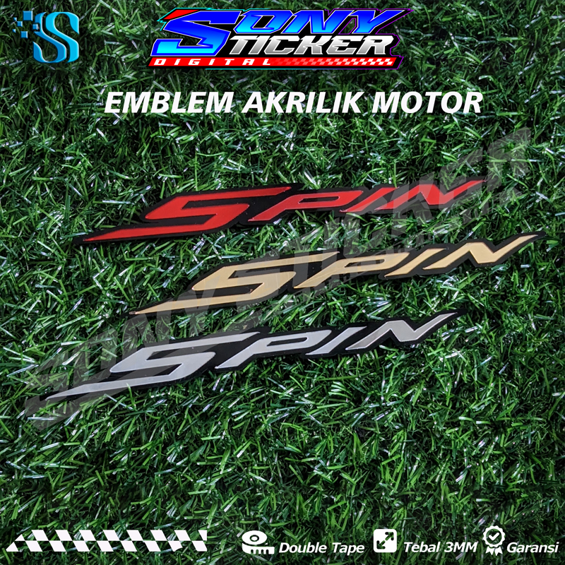 Jual Emblem Akrilik Motor Suzuki Spin 1 Set 2 Pcs - Logo / Emblem Motor ...