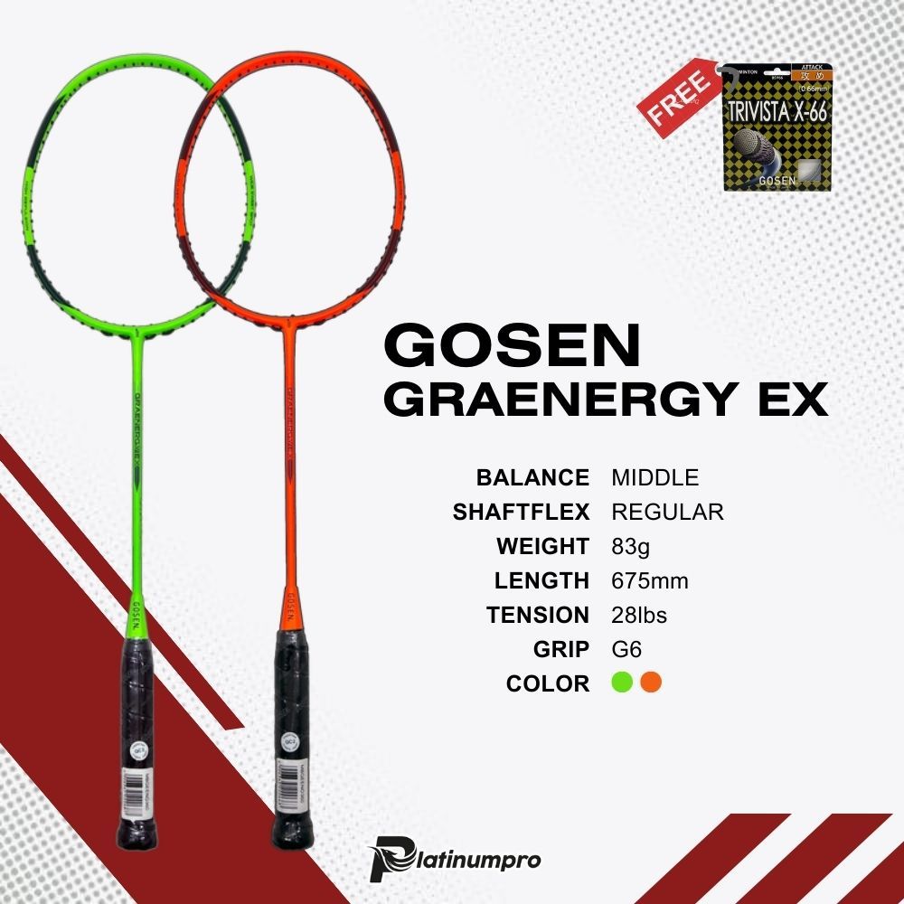 Jual Raket Badminton Gosen Graenergy EX | Shopee Indonesia