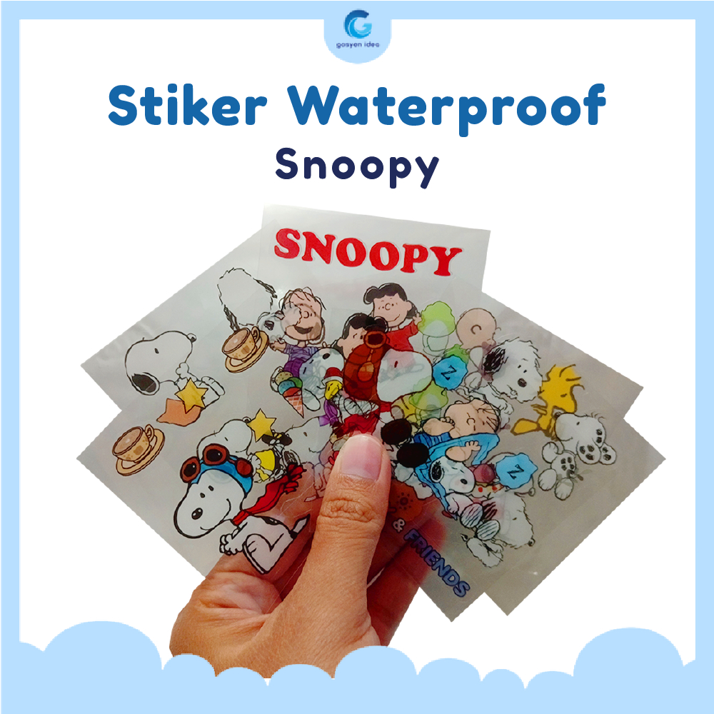 Jual STICKER NONO SNOOPY [ECER] WATERPROOF / 1 LEMBAR STIKER | Shopee ...