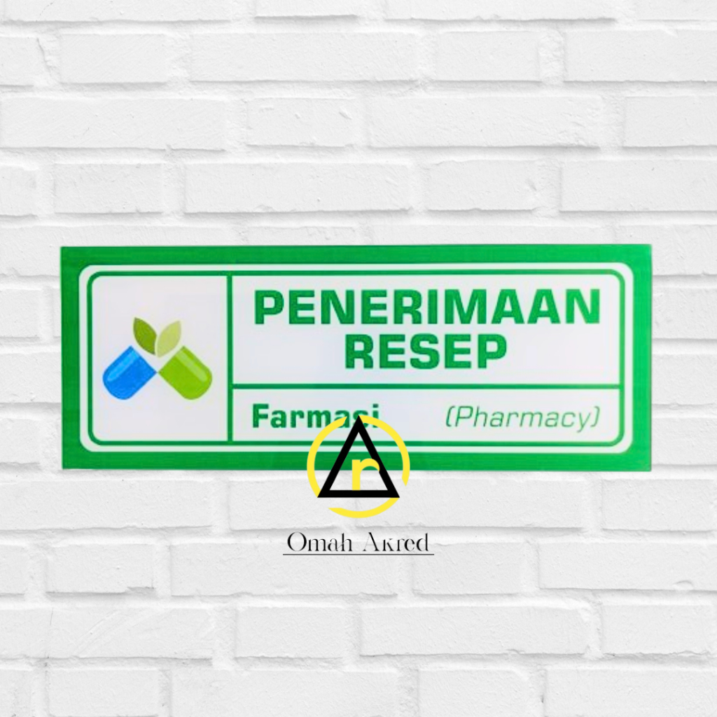 Jual Stiker Penerimaan Resep - Pengambilan Resep - Farmasi - Pharmacy ...