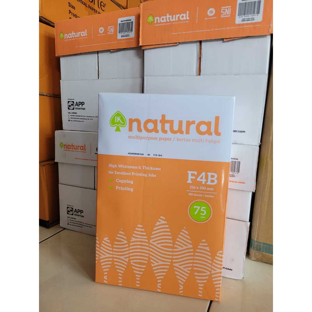 Jual KERTAS HVS F4 75GR HVS NATURAL HVS COPY PAPER F4 75 HVS FOLIO 75GR | Shopee Indonesia