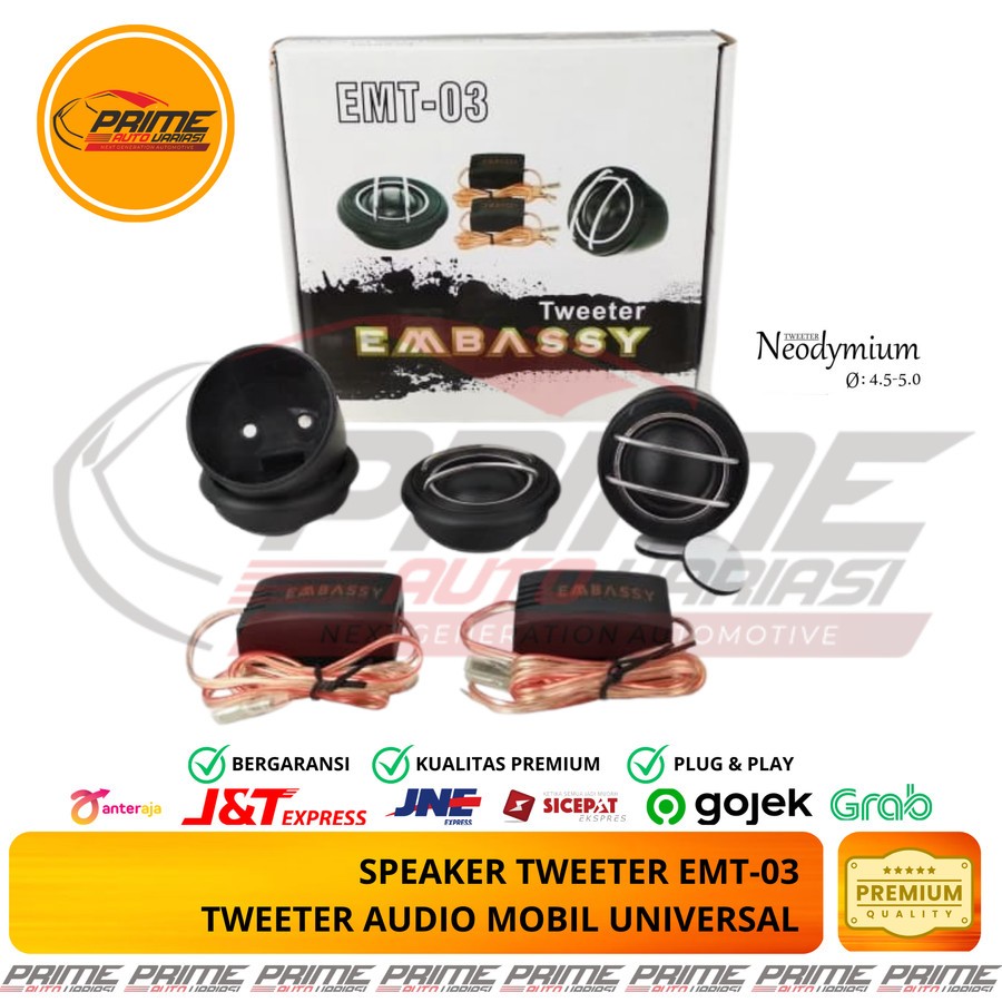 Jual Speaker Tweeter EMT-03 Tweeter Mobil Universal Tweeter Audio ...