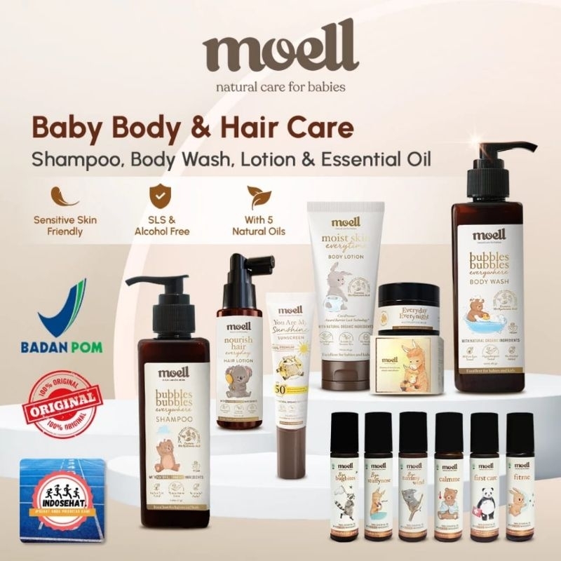 Jual MOELL NATURAL CARE FOR BABY ALL SERIES - HAIR AND BODY CARE ...