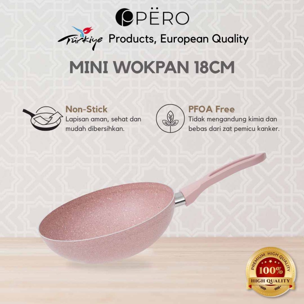 Jual Pero Mini Wokpan 18cm / Wajan Penggorengan Kecil Anti Lengket ...