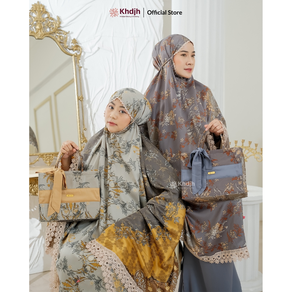 Jual Khadijahlabel Mukena Dewasa Jumbo Premium Terbaru Motif Silk Mewah ...