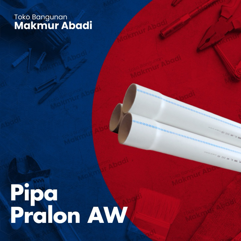 Jual Pipa PVC Pralon AW Warna Putih 1/2" Inch 3/4" Inch Per Batang 4 Meter | Shopee Indonesia