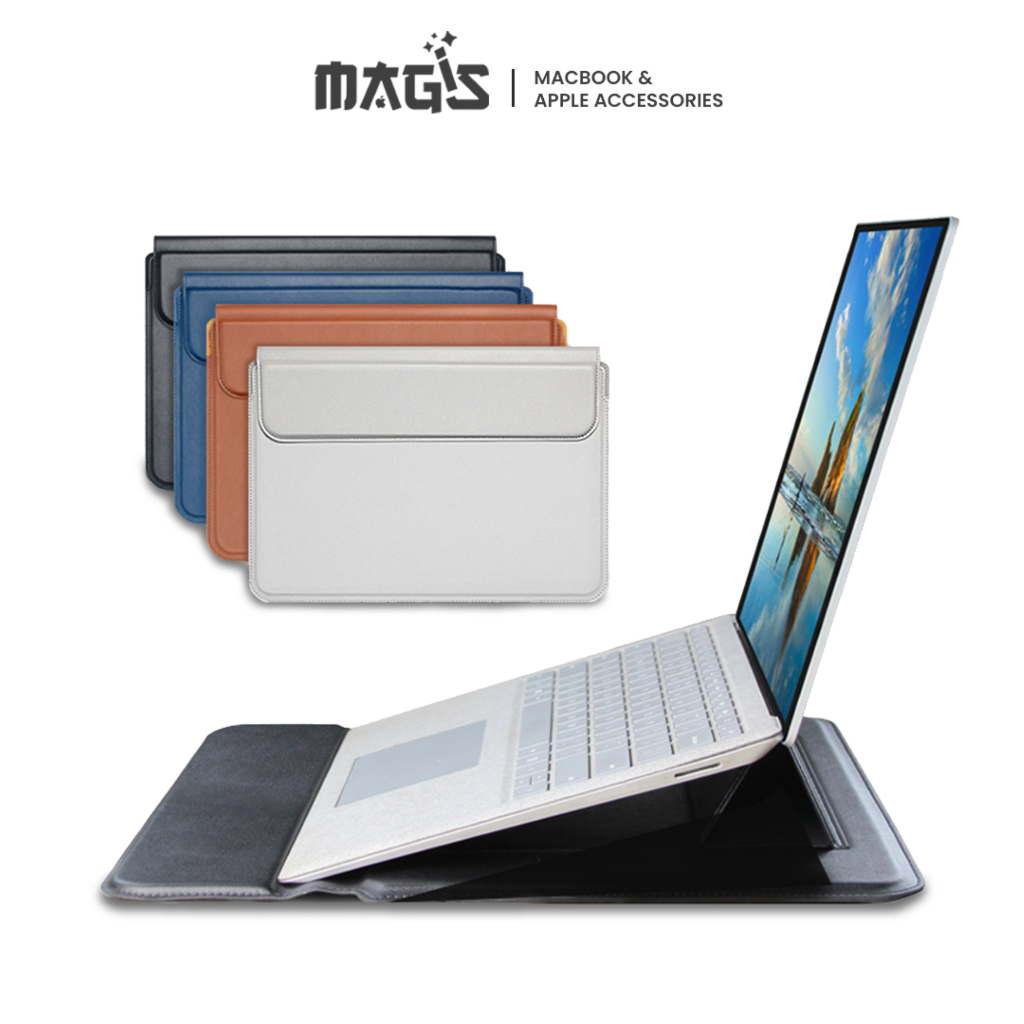 Jual Tas Macbook Horizontal Stand Sleeve PU08 Sarung Laptop Macbook ...