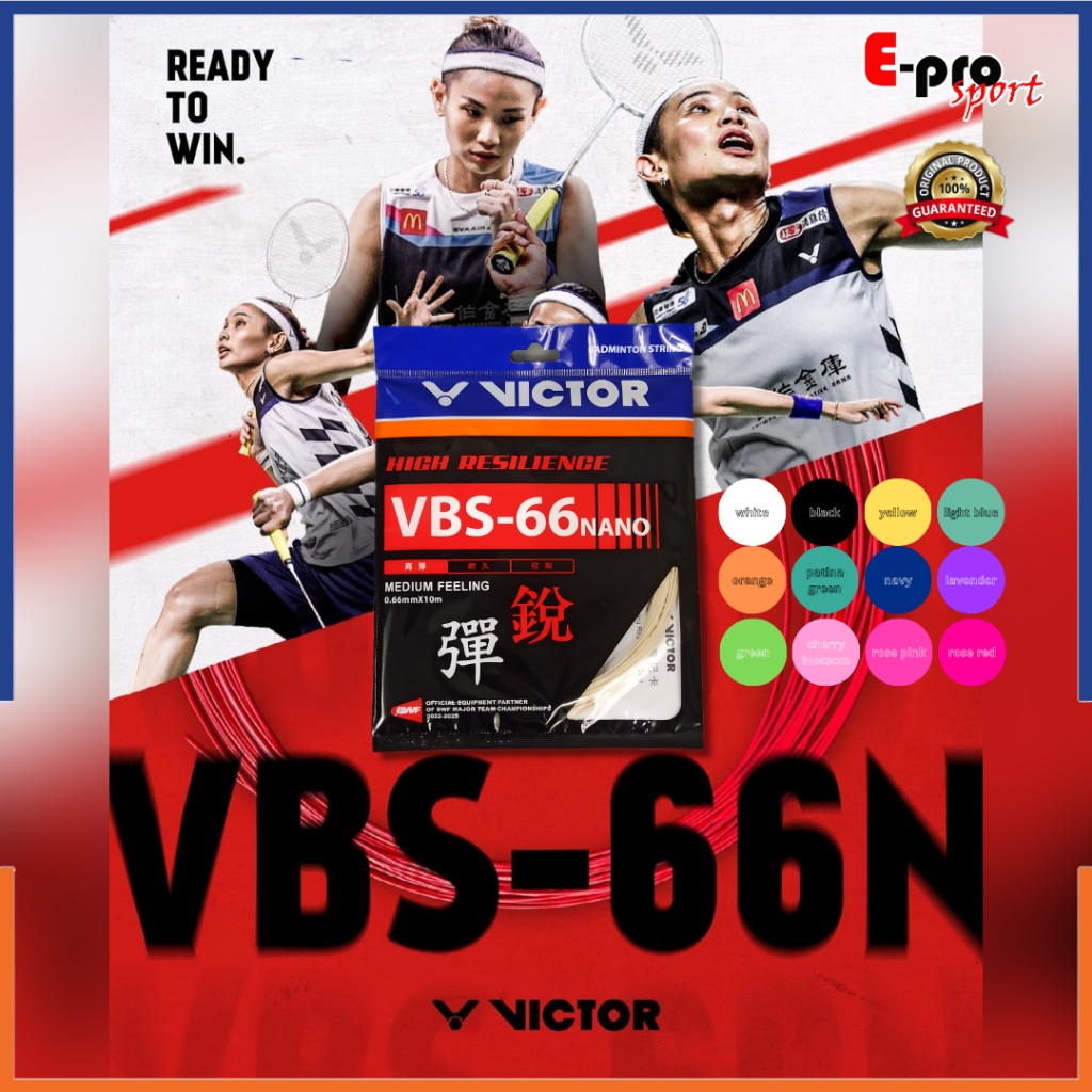 Jual Senar Badminton Victor VBS-66N VBS 66 Nano VBS 66Nano String ...