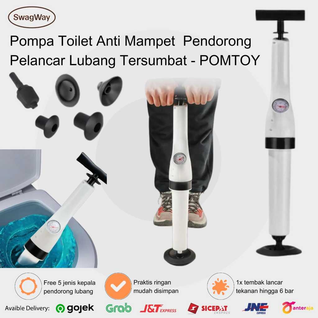 Jual Drain Buster Air Pump Toilet Plunger Pompa WC Mampet Pembersih ...