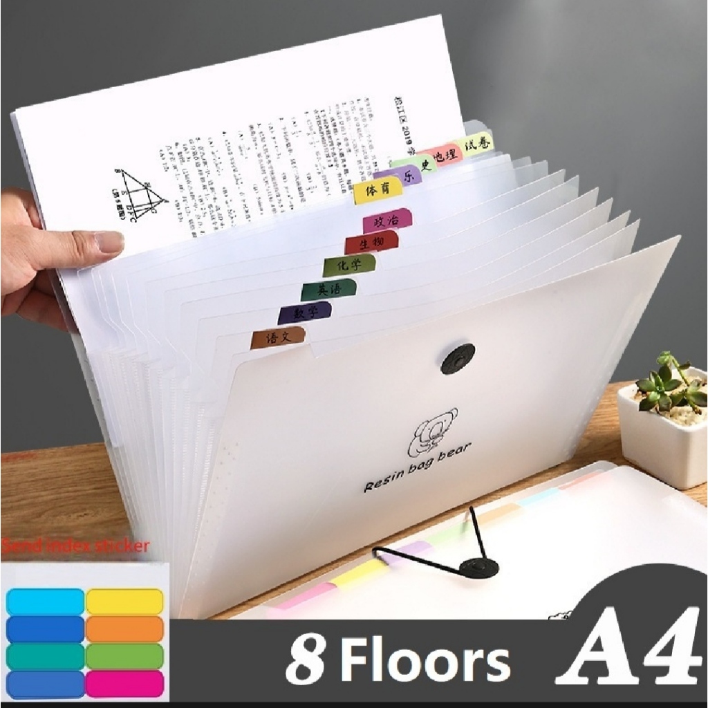 Jual File organizer map ukuran A4 dengan 8 pembatas | Shopee Indonesia