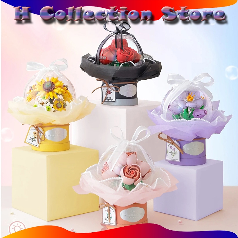 Jual LOZ Mainan Mini Block Puzzle Block (BUKET BUNGA GLOBE) Bricks Toy ...