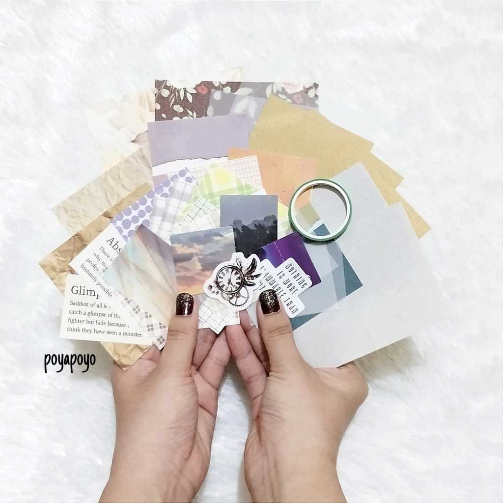 Jual 35 pcs Journal Kit Journaling Kit set Vintage aesthetic Jurnal ...