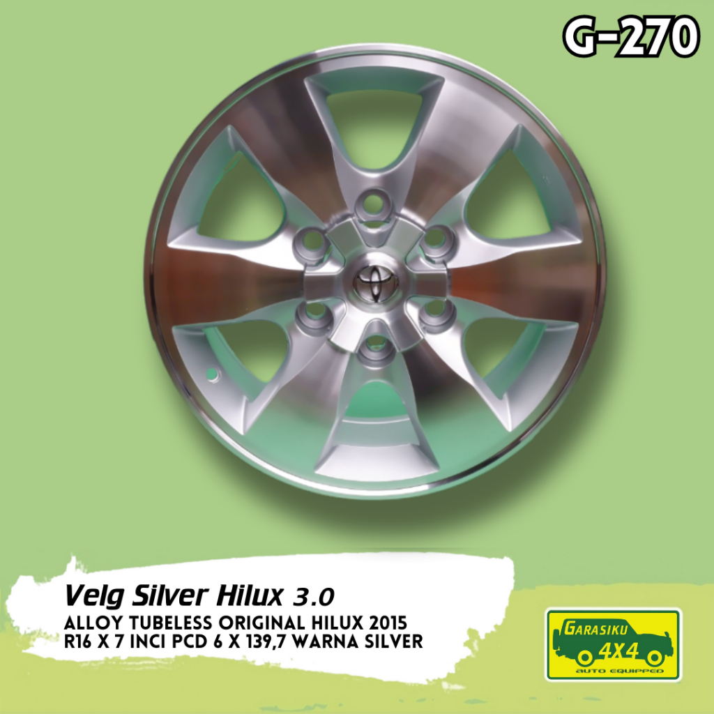 Jual VELG ALLOY SILVER R16 ORIGINAL HILUX | Shopee Indonesia