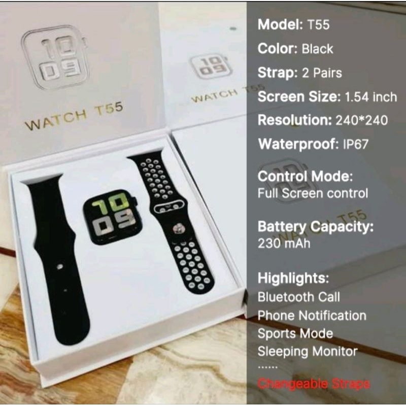 Jual Smartwatch T500 Layar Sentuh Ganti Walpaper Bluethooth / Jam Tangan Pintar Layar Sentuh ...