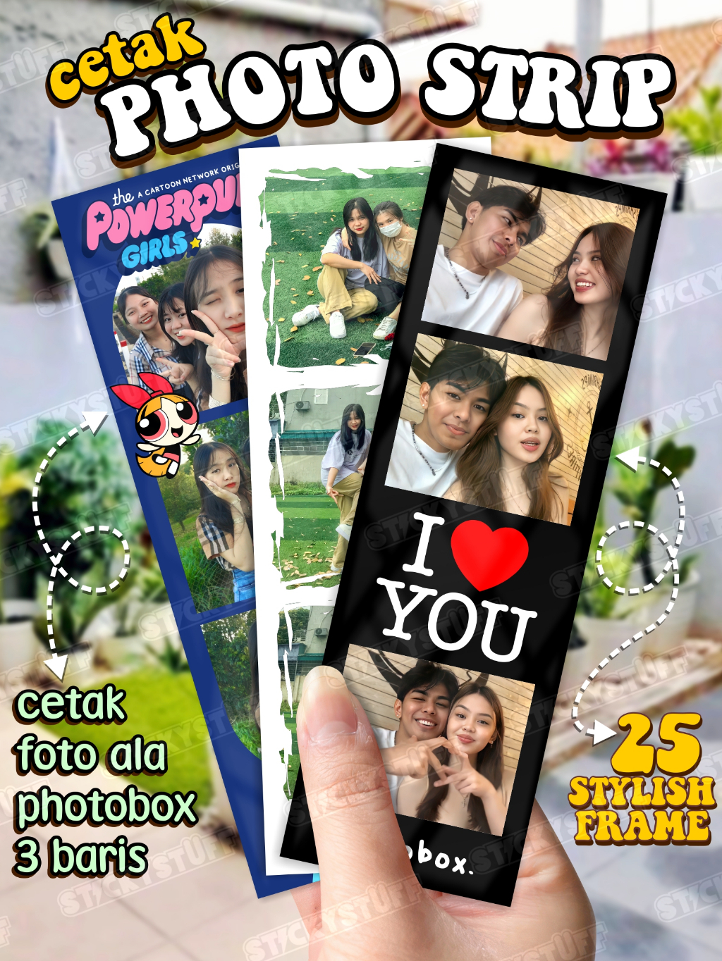 Jual Cetak Photostrip 3 Baris ala Photobox - Custom Foto Strip | Shopee ...