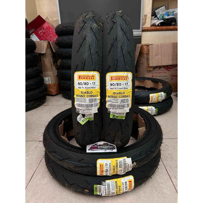 Jual pirelli diablo rosso corsa II 90/80-17 pirelli diablo rosso corsa2 ...