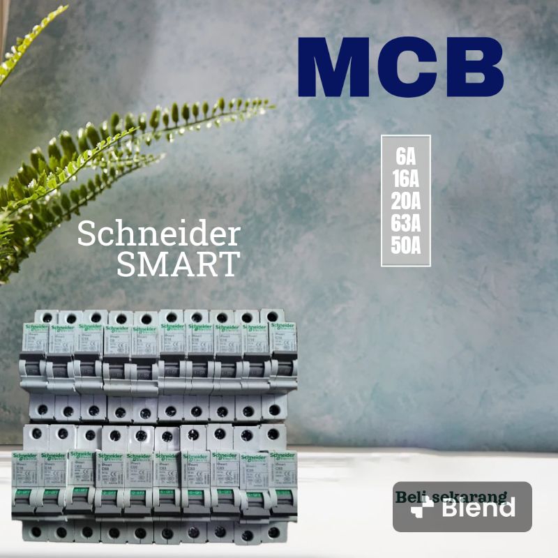 Jual MCB SCHNEIDER SMART 1P 6A 16A 50A 63A | Shopee Indonesia