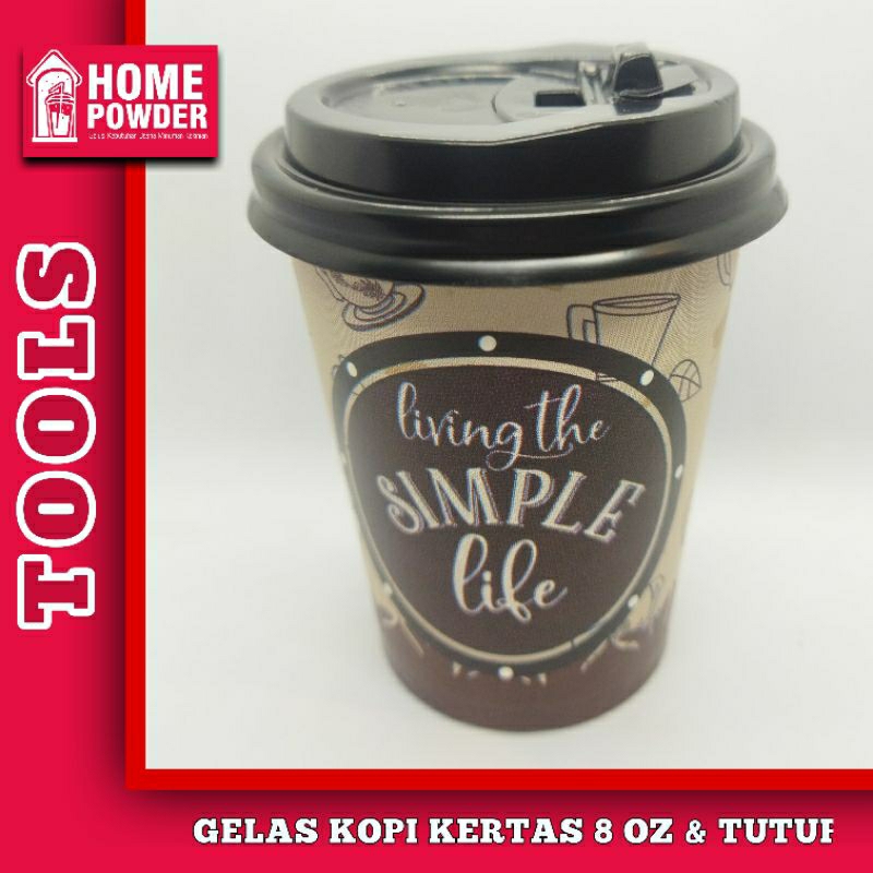 Jual Promo Gelas dan tutup Gelas Kopi Kertas Papper Cup 8 Oz Motif Coffee Murah | Shopee Indonesia