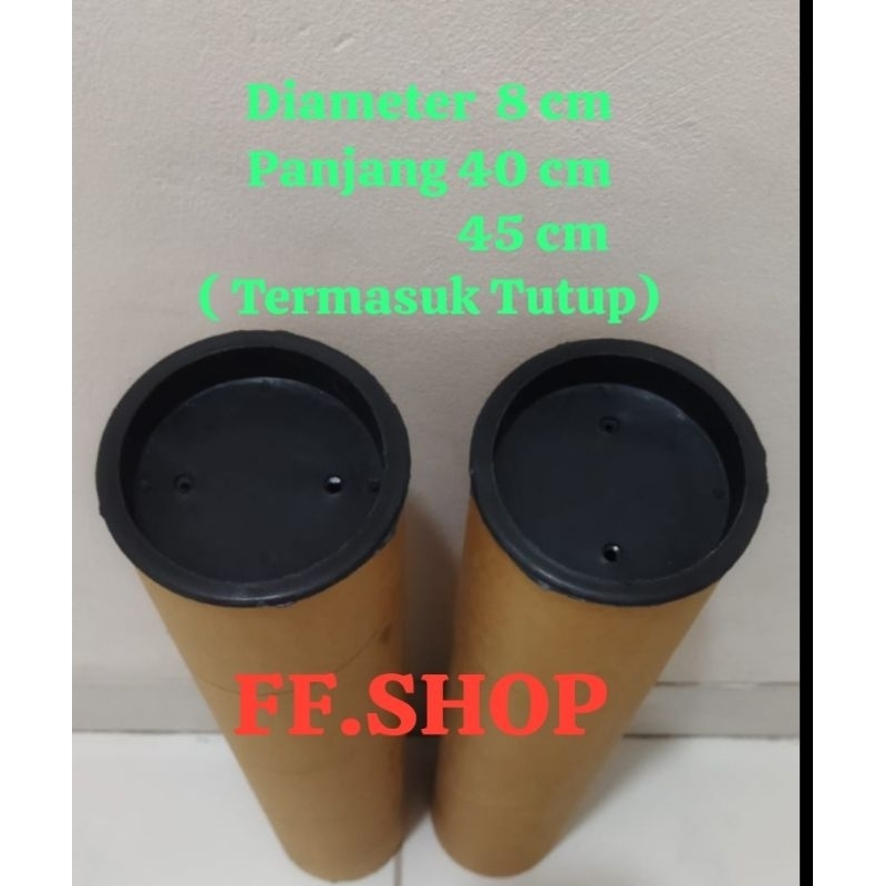 Jual Tabung Packing Dm 8 x 40 cm,45 cm + Ttp/Tube Paper Core/selongsong ...