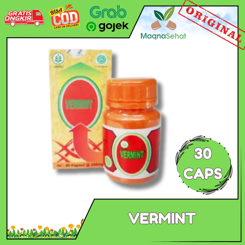 Jual VERMINT 12 Kapsul Obat Cacing Obat Tipes Original | Shopee Indonesia