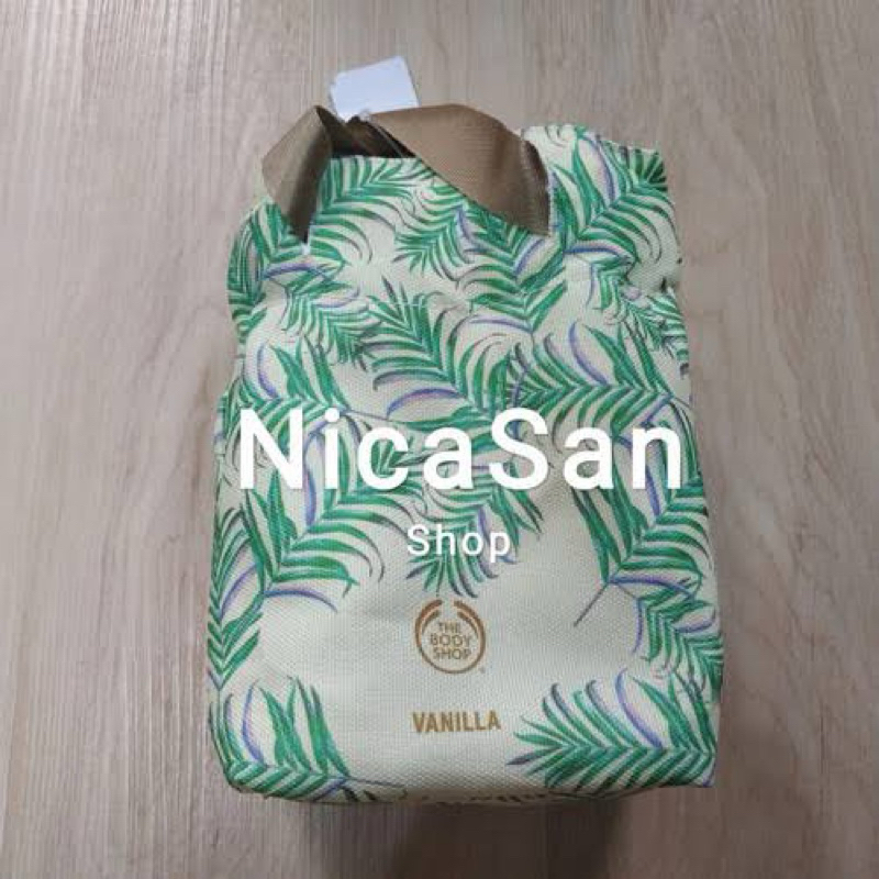 Jual The Body Shop POUCH VANILLA Tas Kosmetik Bag | Shopee Indonesia
