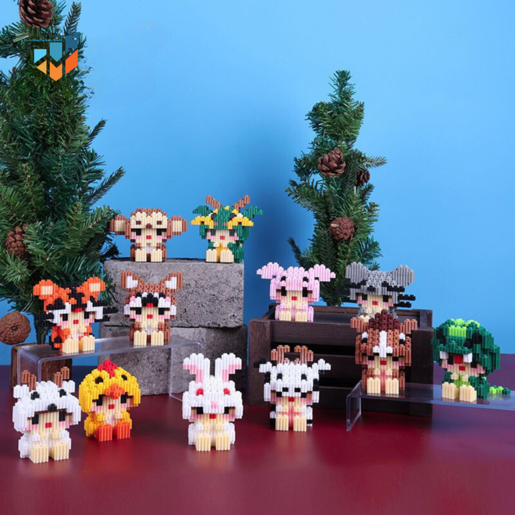 Jual SMY Toystown Nano Blocks Karakter Shio 3D Model Brick, Mainan Blok ...