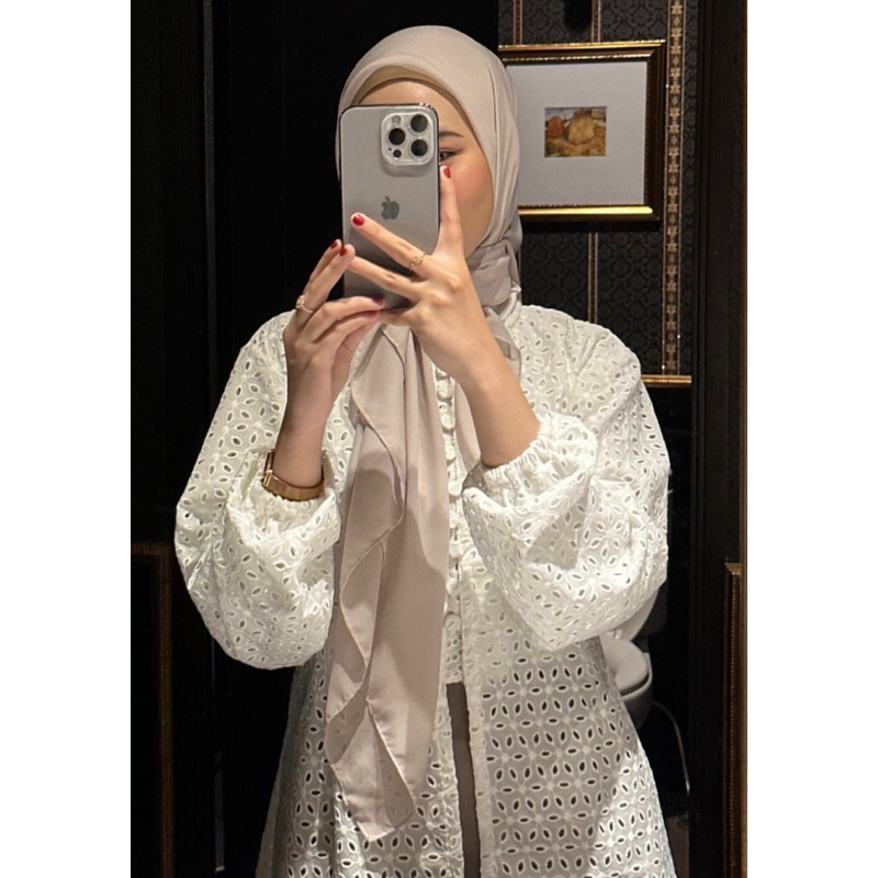 Jual [READY] Zaline Embroidery Tunic Dress by Formee Outfit | Shopee ...