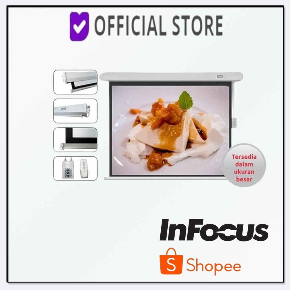 Jual Layar Proyektor BRITE/ Screen Projector BRITE Motorized 96" (MR ...