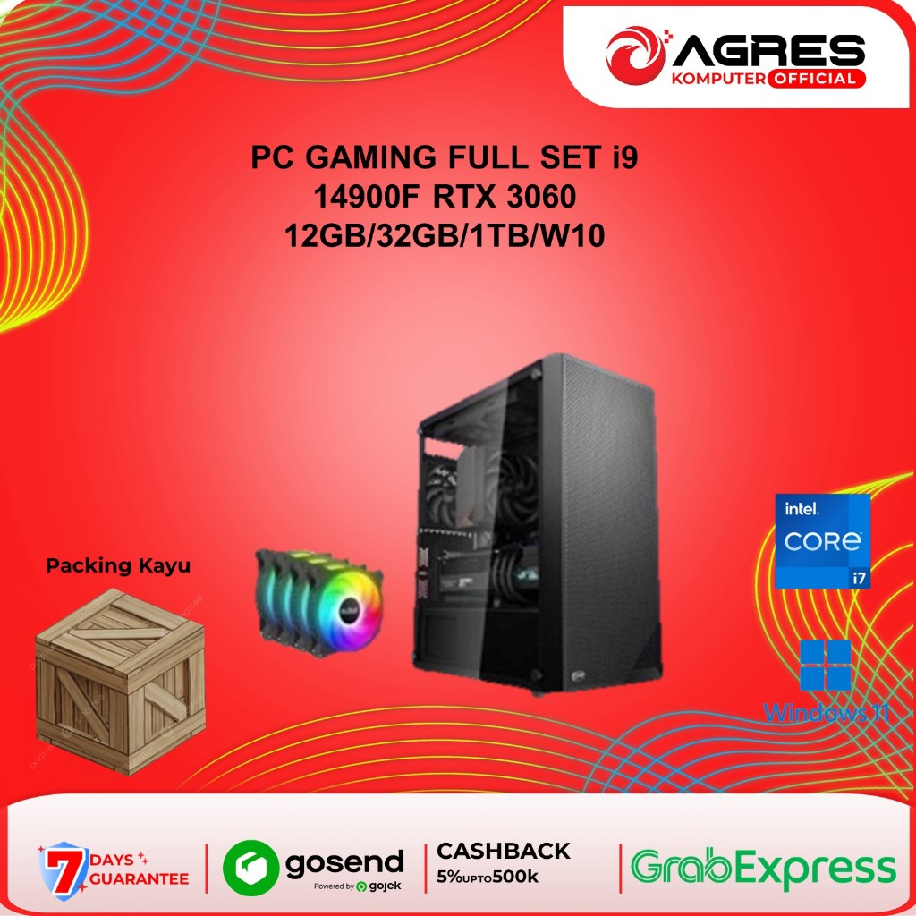 Jual PC RAKITAN GAMING CUSTOM / PC GAMING FULL SET i7 14700F RTX 3060 ...