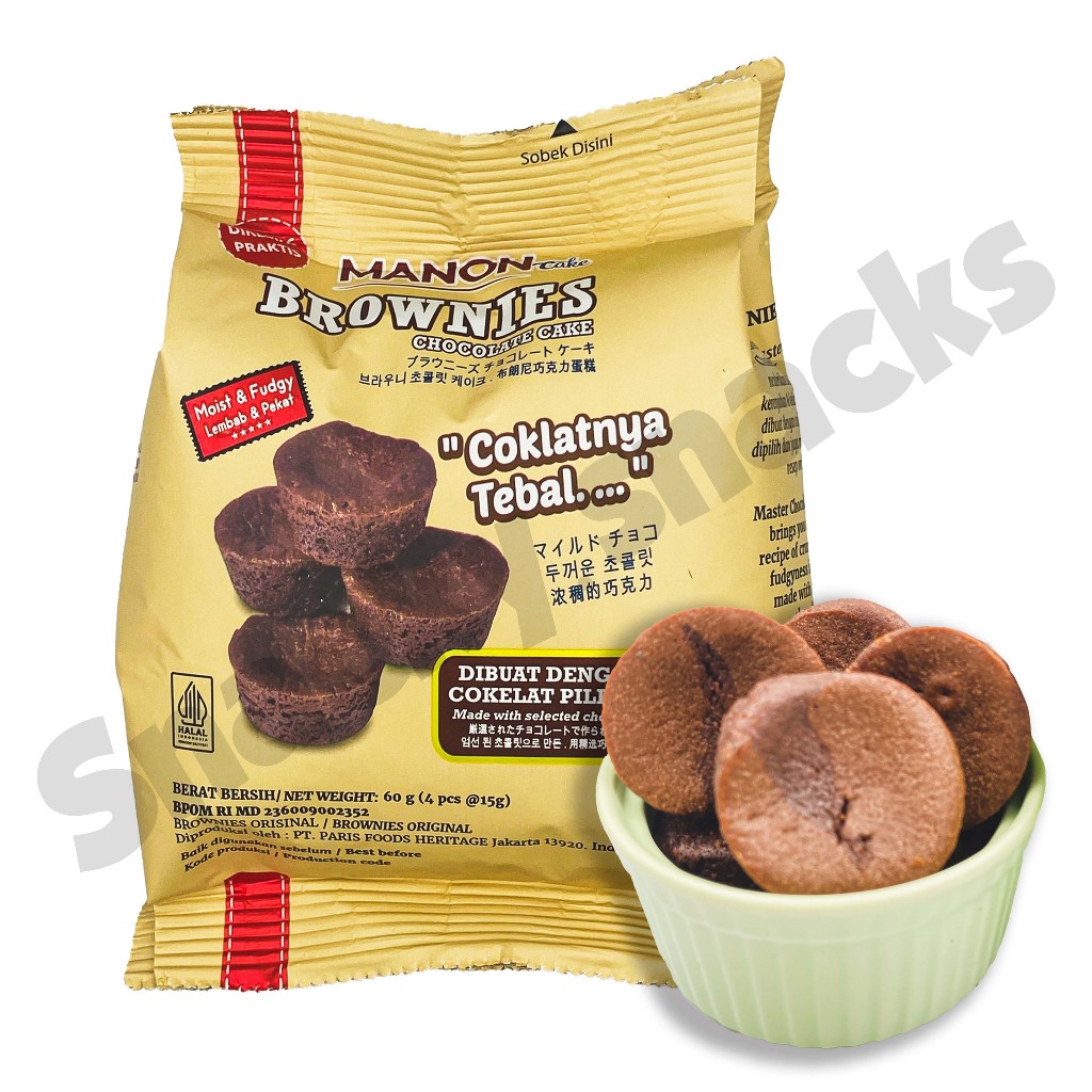 Jual MANON BROWNIES ORIGINAL CHOCOLATE | Shopee Indonesia
