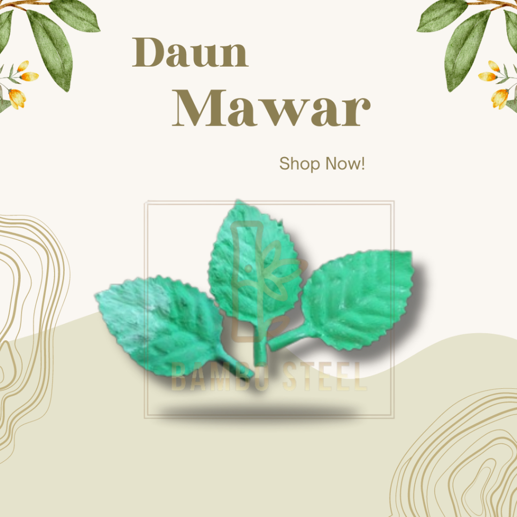 Jual Ornamen Aksesoris Pagar Besi Teralis Motif Daun Mawar Sedang Plat ...