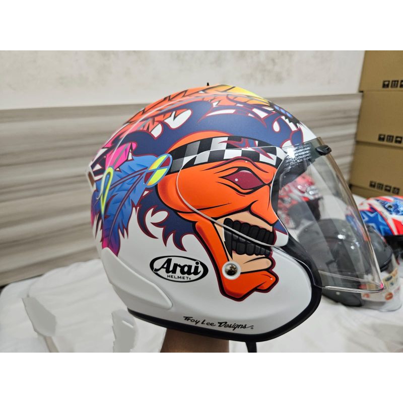 Jual helm king copy arai russel black russel white | Shopee Indonesia