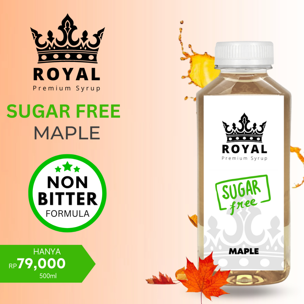 Jual ROYAL SUGAR FREE Maple Syrup / Sirup Maple (500ml) | Shopee Indonesia
