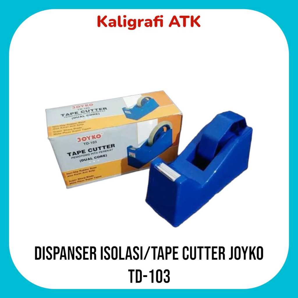 Jual Dispenser isolasi Tape Cutter Joyko TD-103 Dual Core | Shopee ...