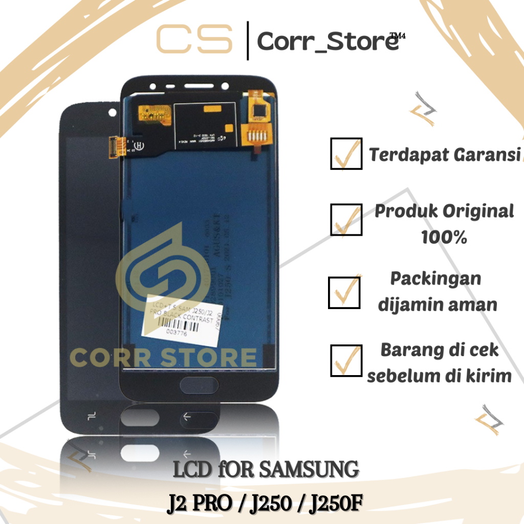 Jual LCD SAMSUNG J2 PRO / TOUCHSCREEN SAMSUNG J2 PRO / J250 / J250F ...