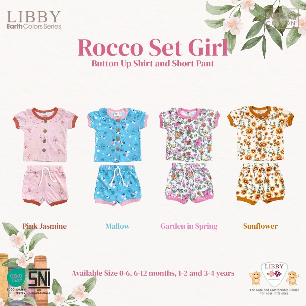 Jual MOMMYNME LIBBY BABY EARTH COLOUR STELAN ROCCO SET PENDEK GIRL ...