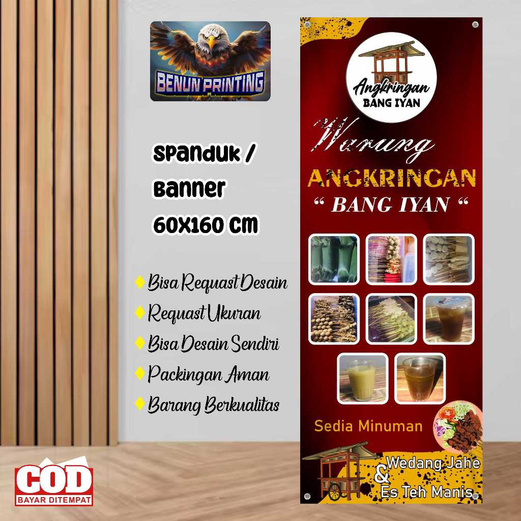 Jual Spanduk Banner 60x160 Angkringan Custom Desain | Shopee Indonesia