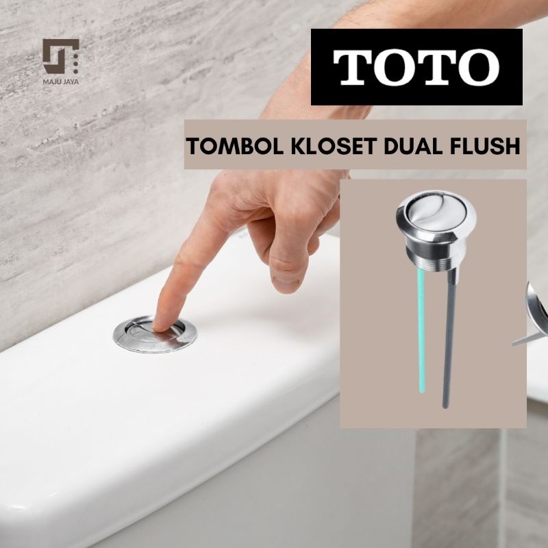 Jual TOMBOL PENCET KLOSET DUDUK TOTO ASLI / PENCETAN TOMBOL DUAL FLUSH ...