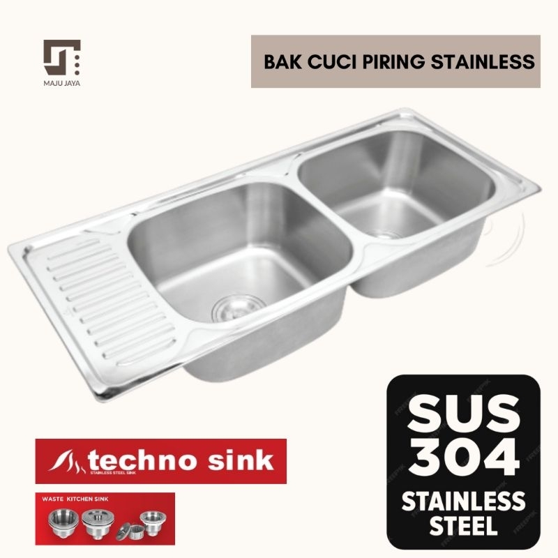 Jual WASTAFEL CUCI PIRING STAINLESS BAK BESAR / KITCHEN SINK / SINK ...