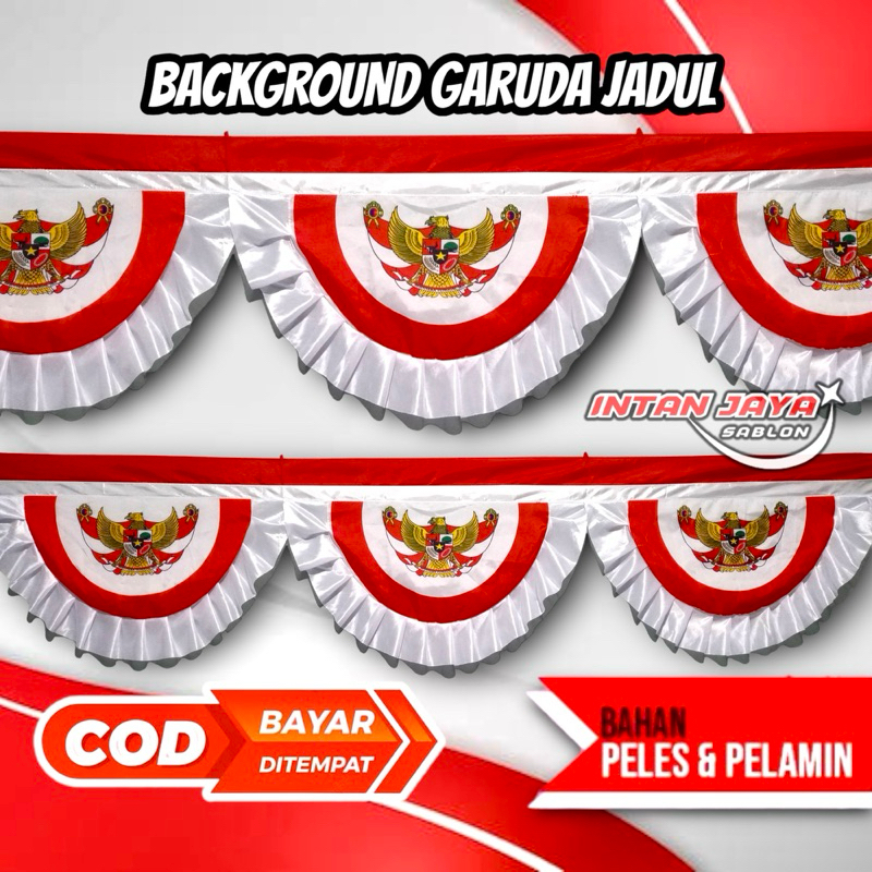Jual BENDERA BACKGROUND GARUDA MERAH PUTIH GELOMBANG(4METER)/ UMBUL UMBUL GELOMBANG | Shopee ...